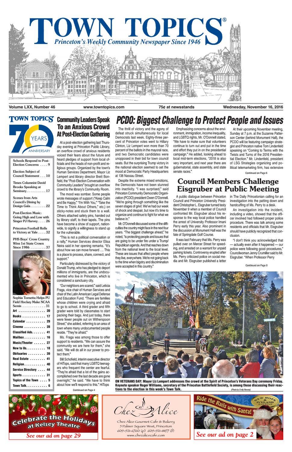 Town Topics Newspaper November 16, 2016 by Witherspoon Media Group - Issuu