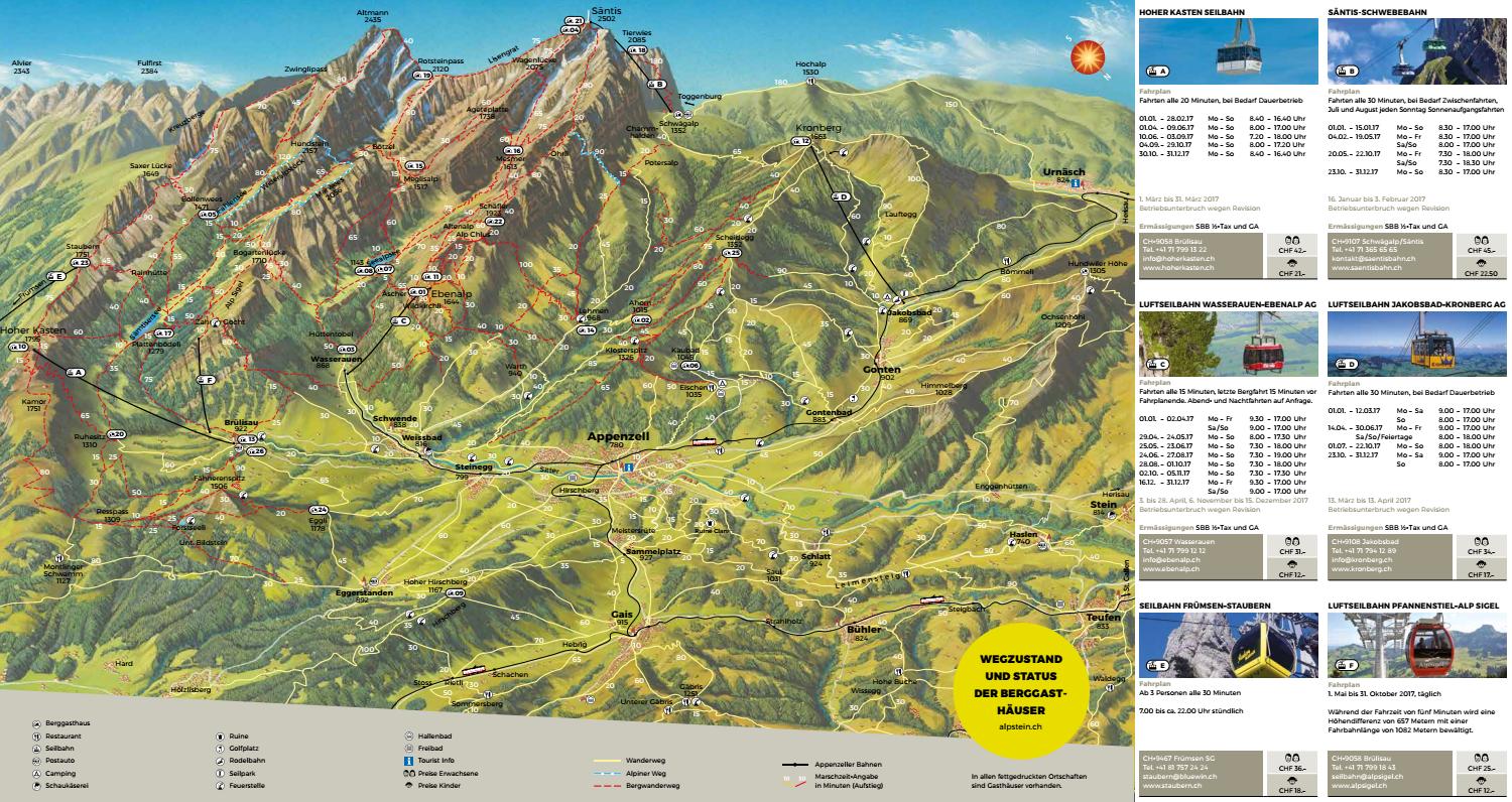 Sommer Panoramakarte 2017 by Appenzellerland Tourismus - Issuu