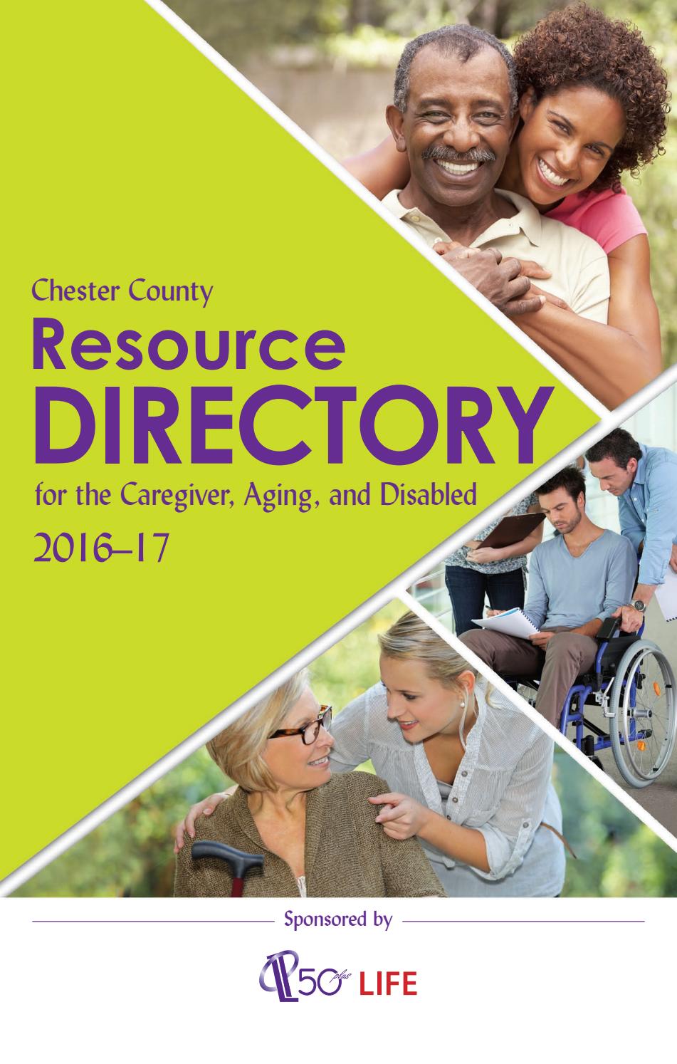 Resource Directory for the Caregiver, Aging, and Disabled – Chester ...