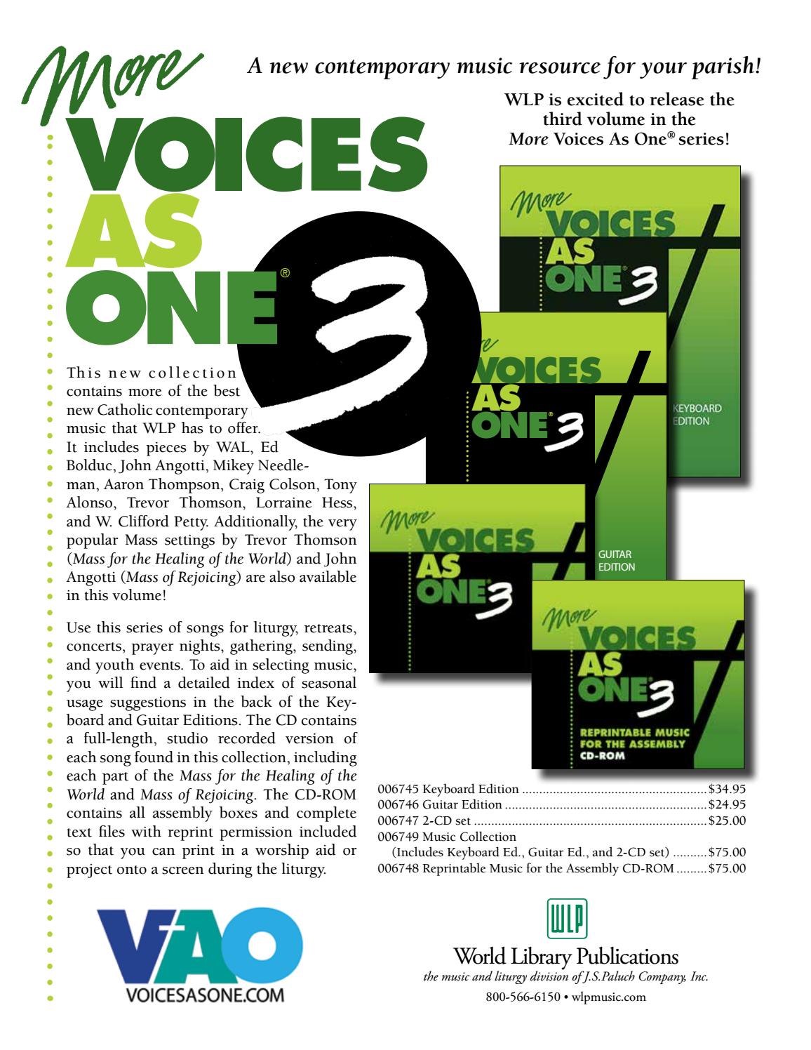 More Voices As One 2016 by World Library Publications - Issuu