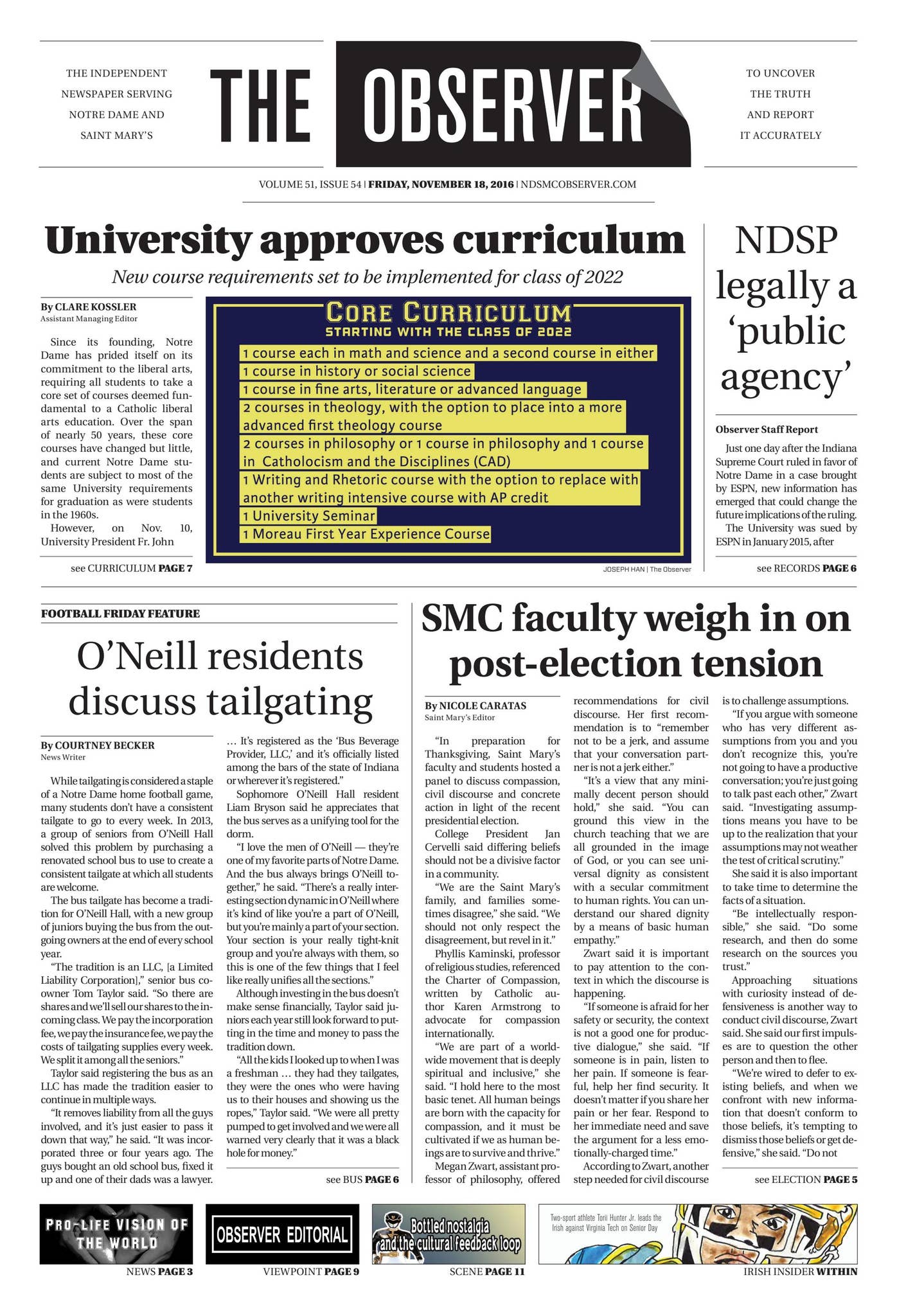 Print Edition of The Observer for Friday, November 18, 2016 by The ...
