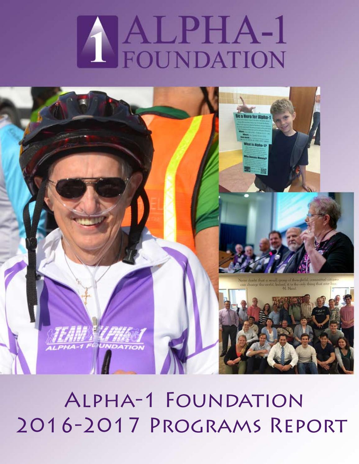 2016 Programs Report by Alpha-1 Foundation - Issuu