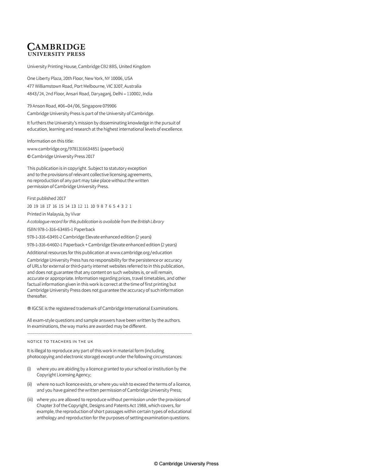 Preview Cambridge IGCSE® and O Level Environmental Management ...