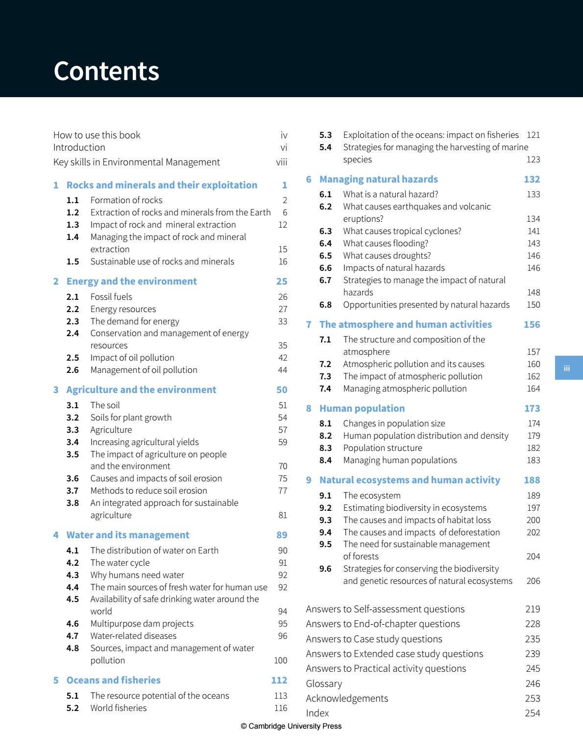 Preview Cambridge IGCSE® and O Level Environmental Management ...