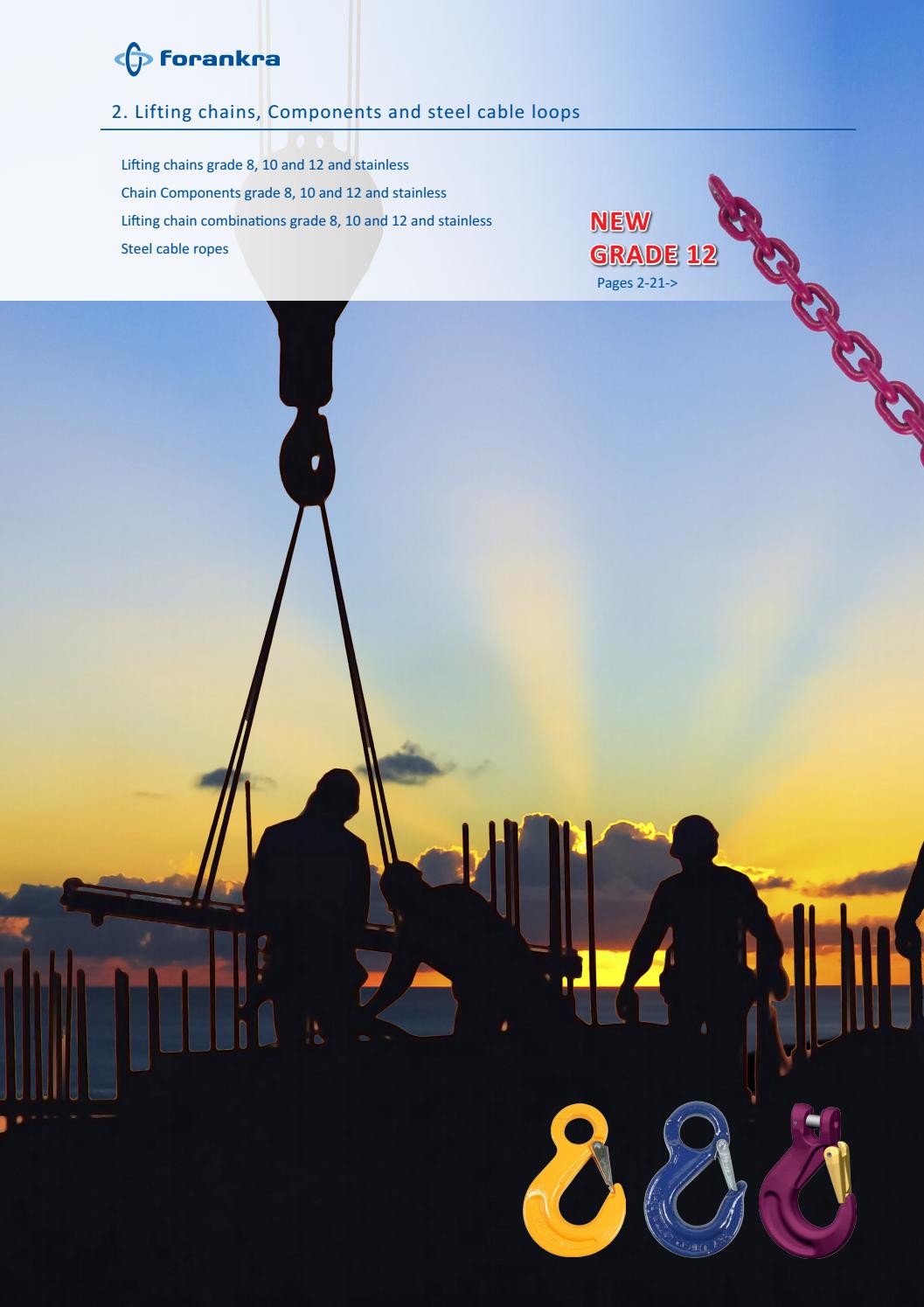 2 lifting chains , chain slings , components , steel wire rope slings ...