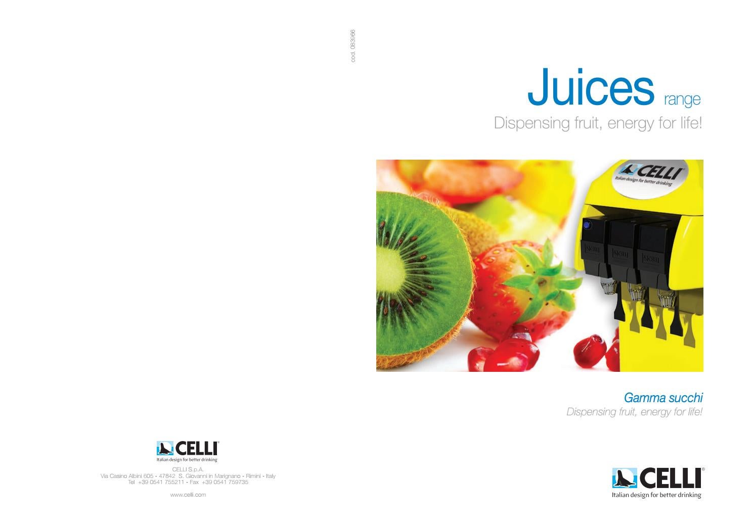 Juice cooler catalogue by Celli Group - Issuu