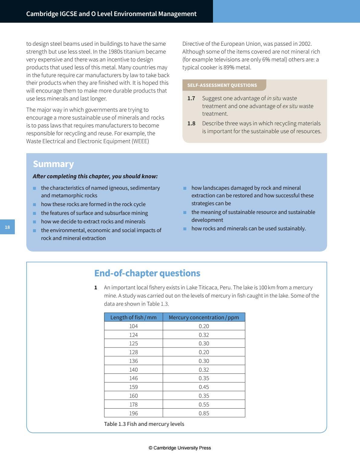 Preview Cambridge IGCSE® and O Level Environmental Management by ...