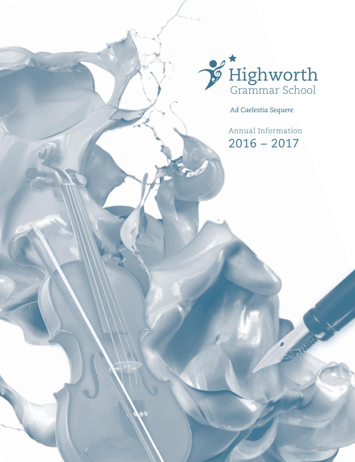 Highworth Grammar School Annual Information 2016-17 by Cleverbox UK Ltd ...