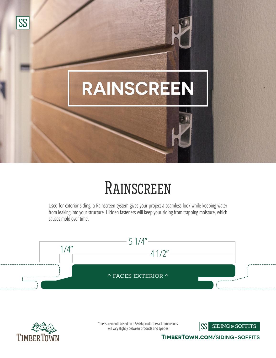 Rainscreen Milling Profile by TimberTown - Issuu