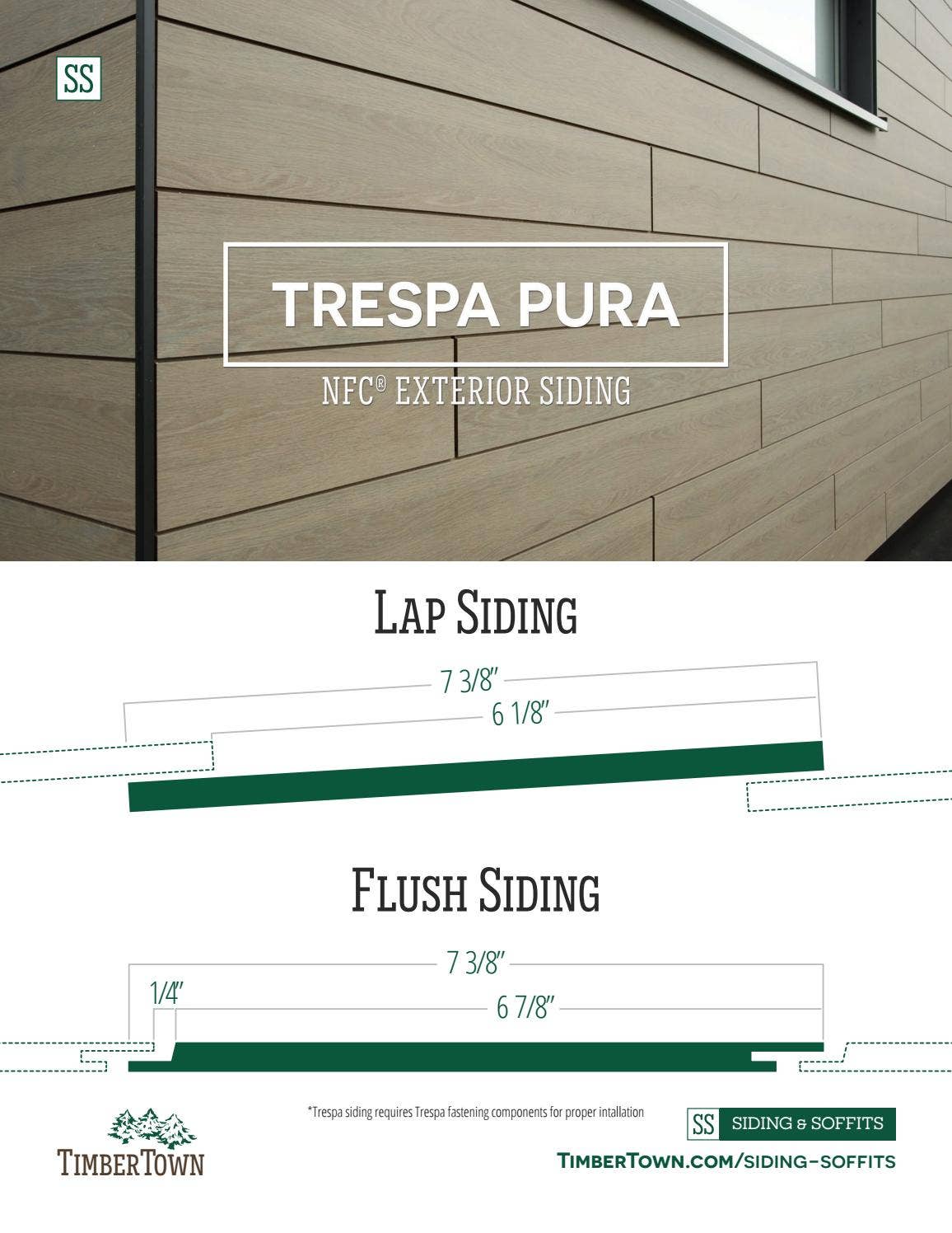 Trespa Pura NFC Exterior Siding - Lap and Flush Profiles by TimberTown - Issuu