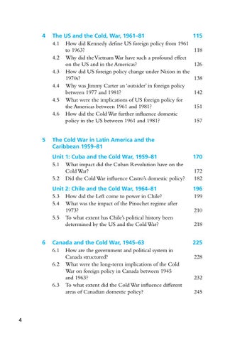 Preview History for the IB Diploma Paper 3 - The Cold Wars and the ...