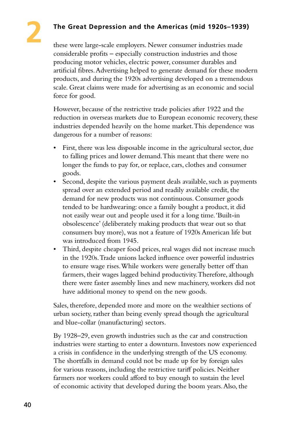 Preview History for the IB Diploma Paper 3 - The Great Depression and ...