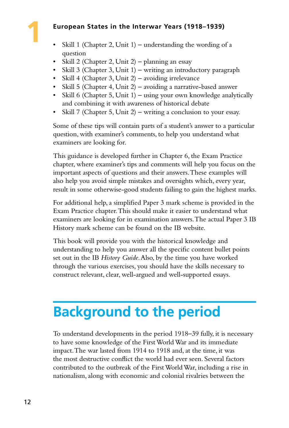 Preivew History for the IB Diploma Paper 3 - European States in the ...