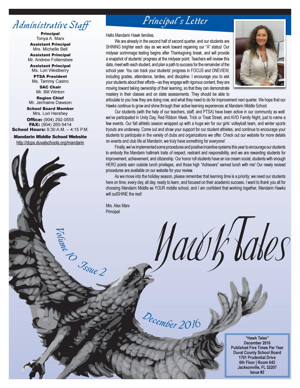 Mandarin Middle School Newsletter by Academy Publishing, Inc. - Issuu