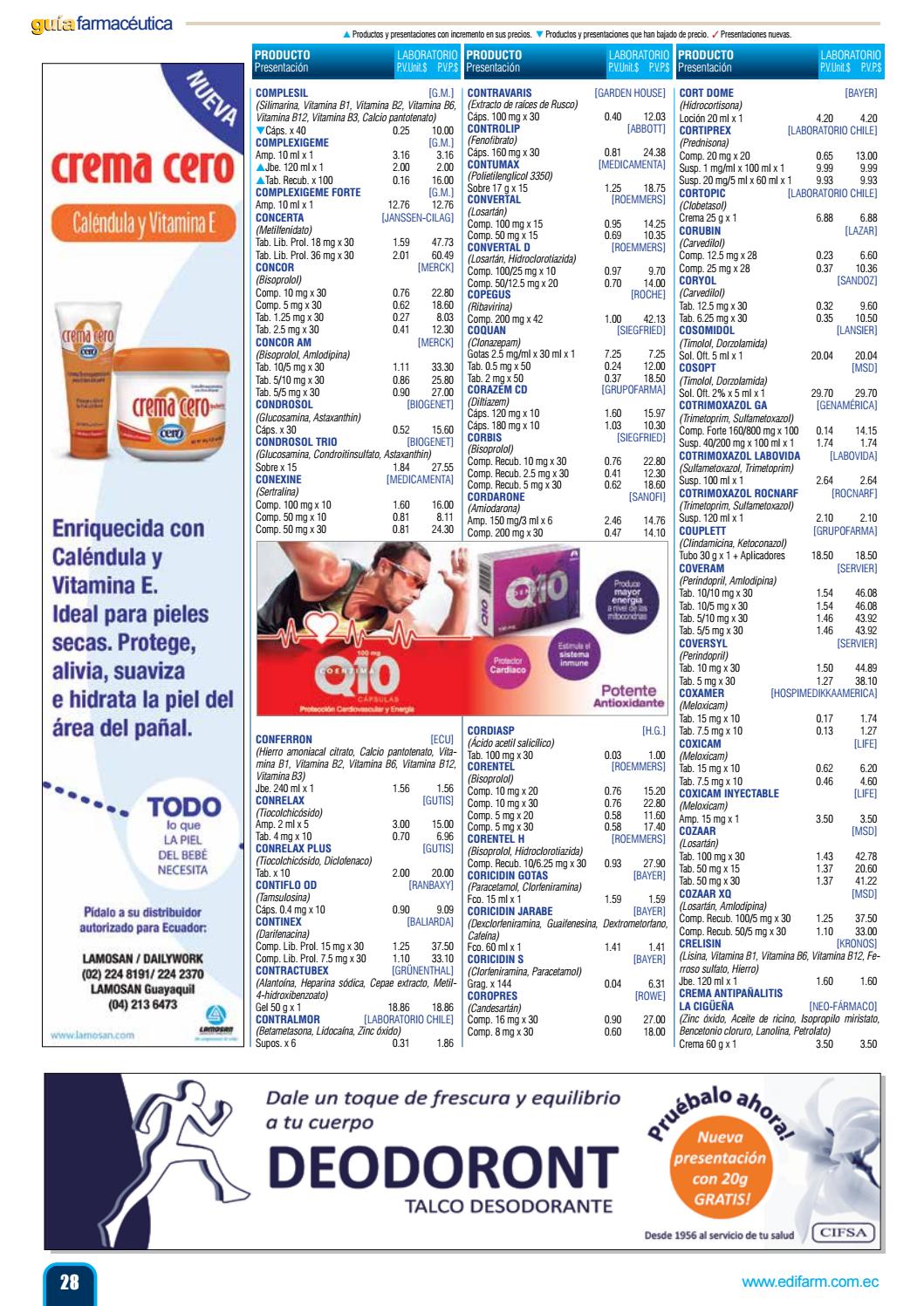 Guía Farmacéutica Edifarm No 156 by Edifarm & Cía. - Issuu