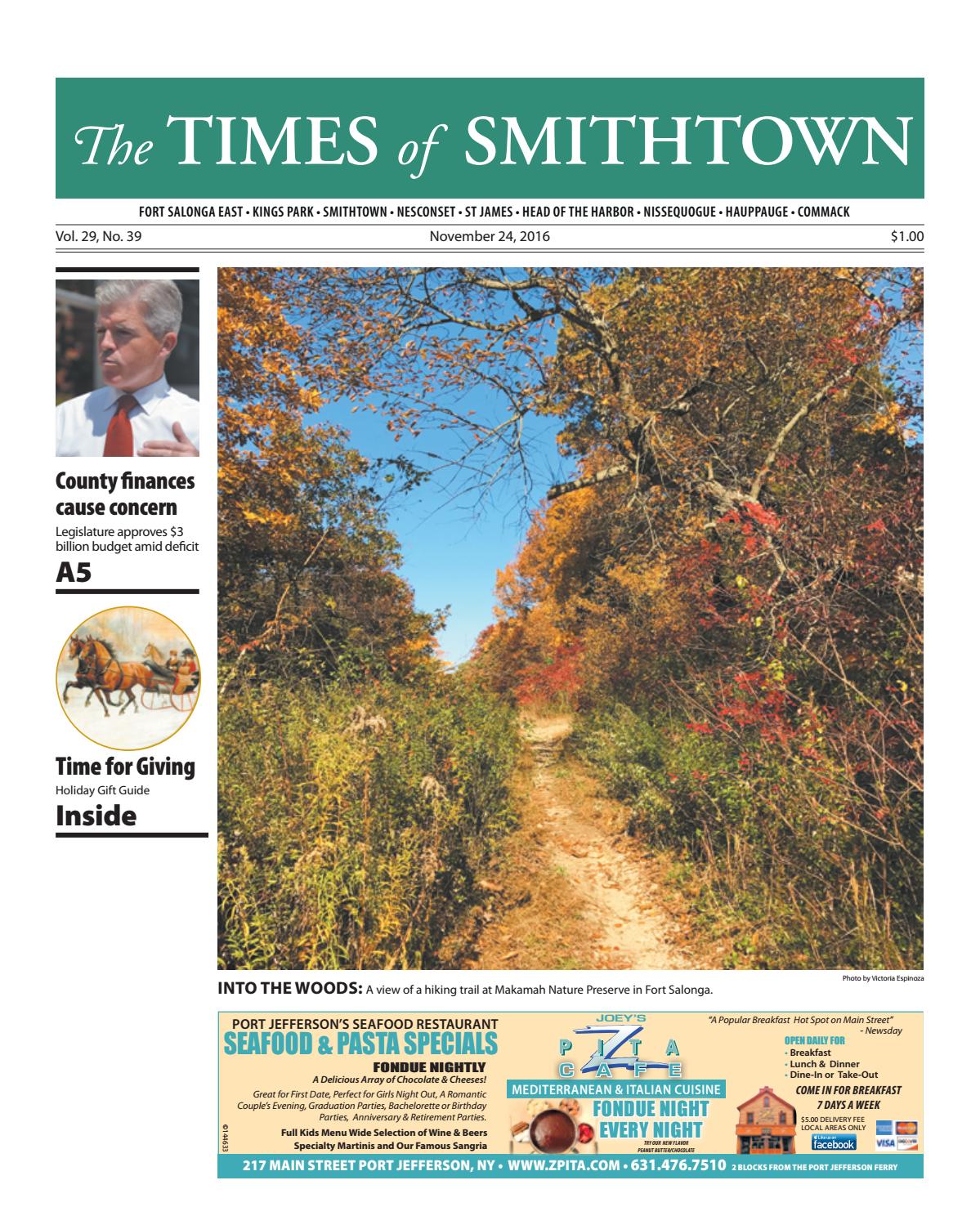 The Times of Smithtown - November 24, 2016 by TBR News Media - Issuu