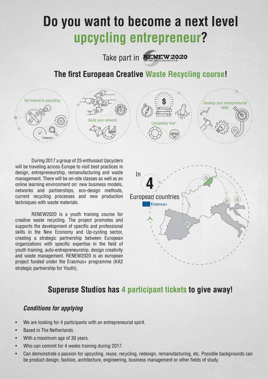 Renew 2020: European creative waste recycling course by Superuse ...