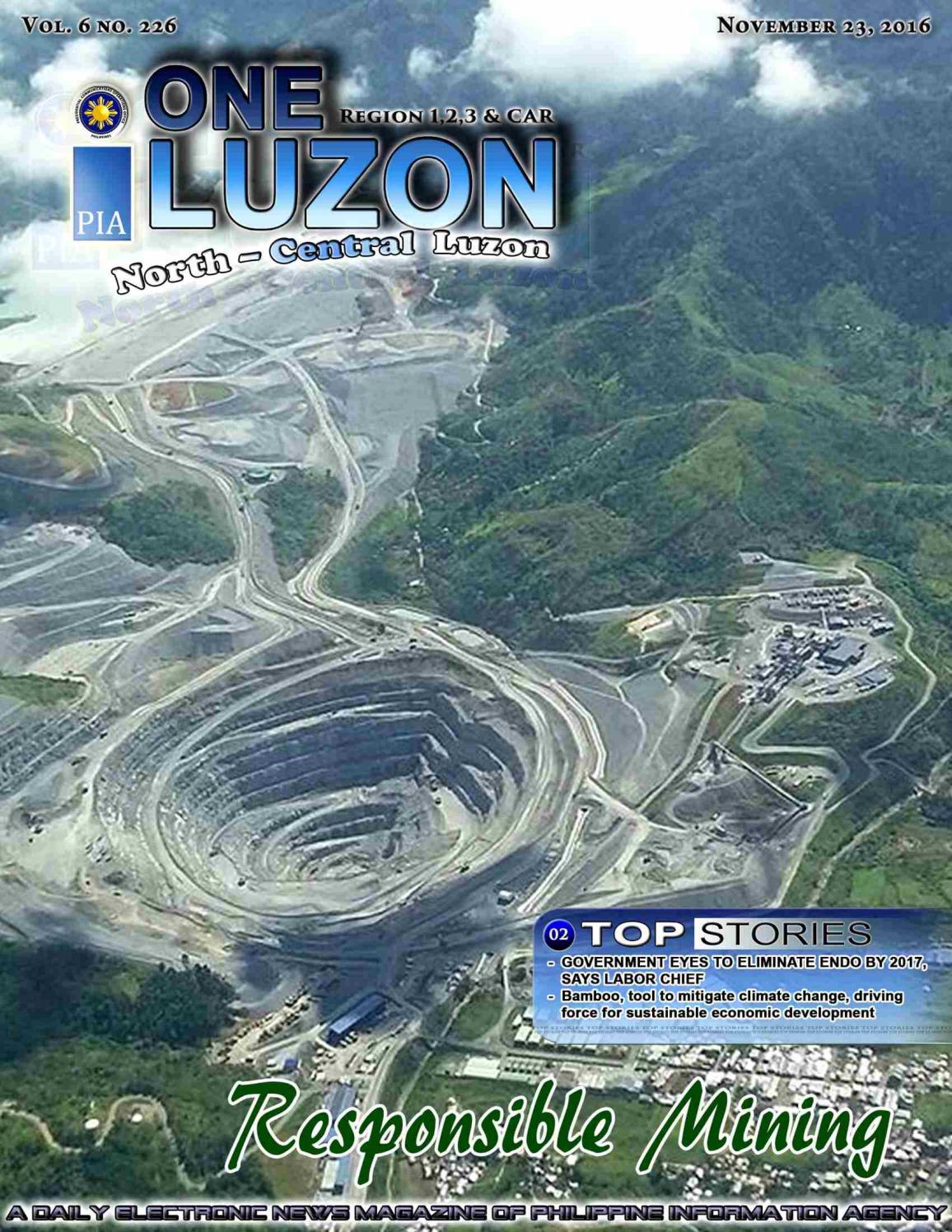 One Luzon e-news magazine 23 November 2016 Vol 6 no 226 by CARinfoLink ...