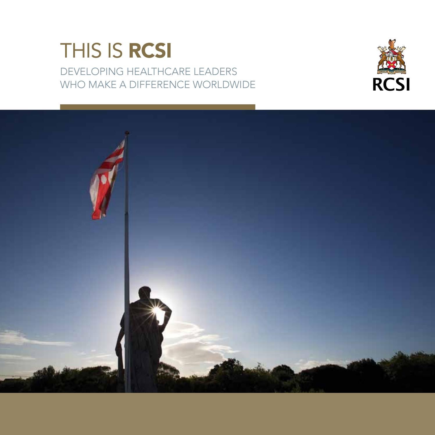 This is RCSI brochure by RCSI - Issuu