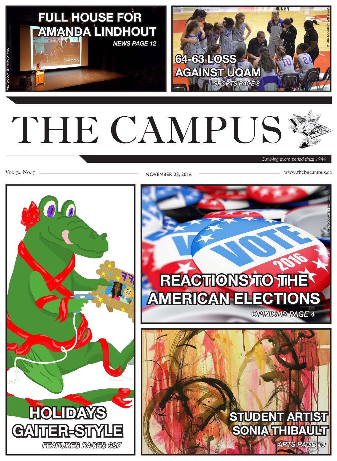 November 23, 2016 by The Campus Newspaper - Issuu