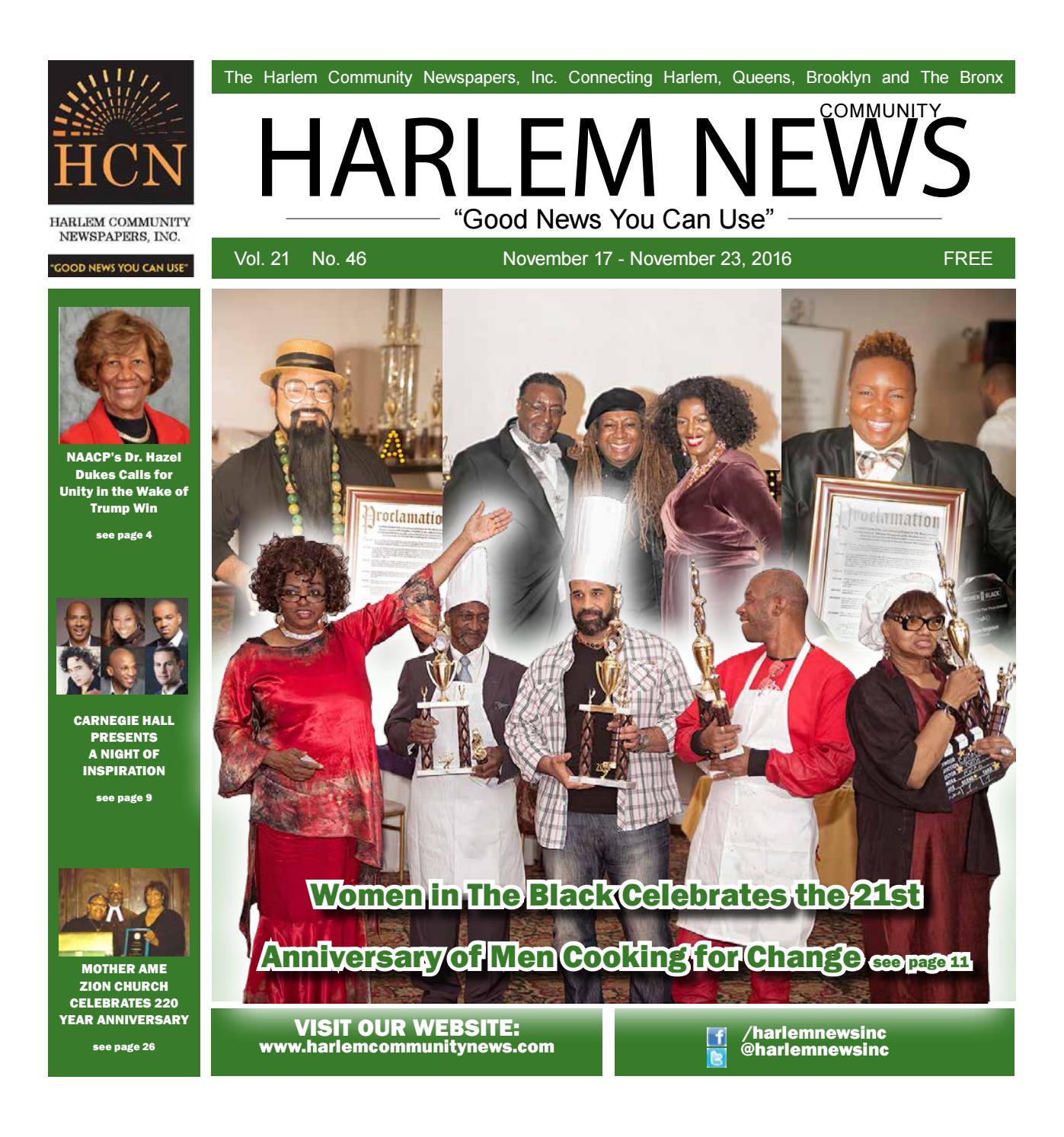 HARLEM COMMUNITY NEWSPAPERS | November 17 - November 23, 2016 by Mike ...