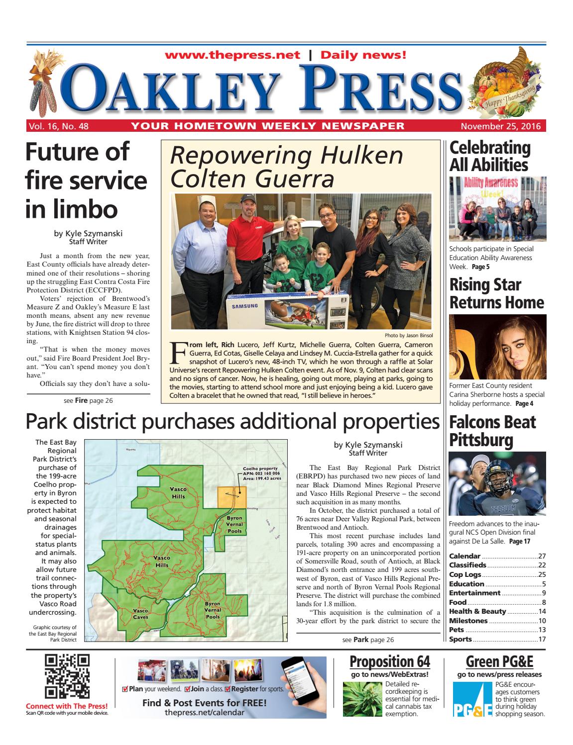 Oakley Press 11.25.16 by Brentwood Press & Publishing - Issuu