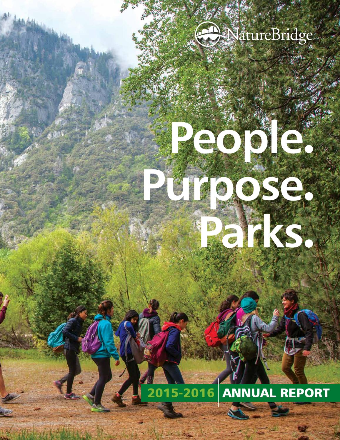 NatureBridge 2015-2016 Annual Report by NatureBridge - Issuu