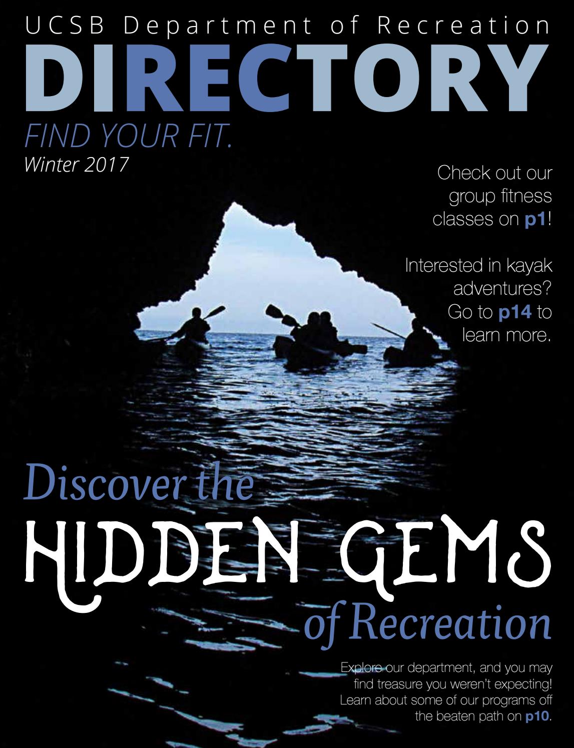 UCSB Recreation - diRECtory - Winter 2017 by UCSB Recreation - Issuu