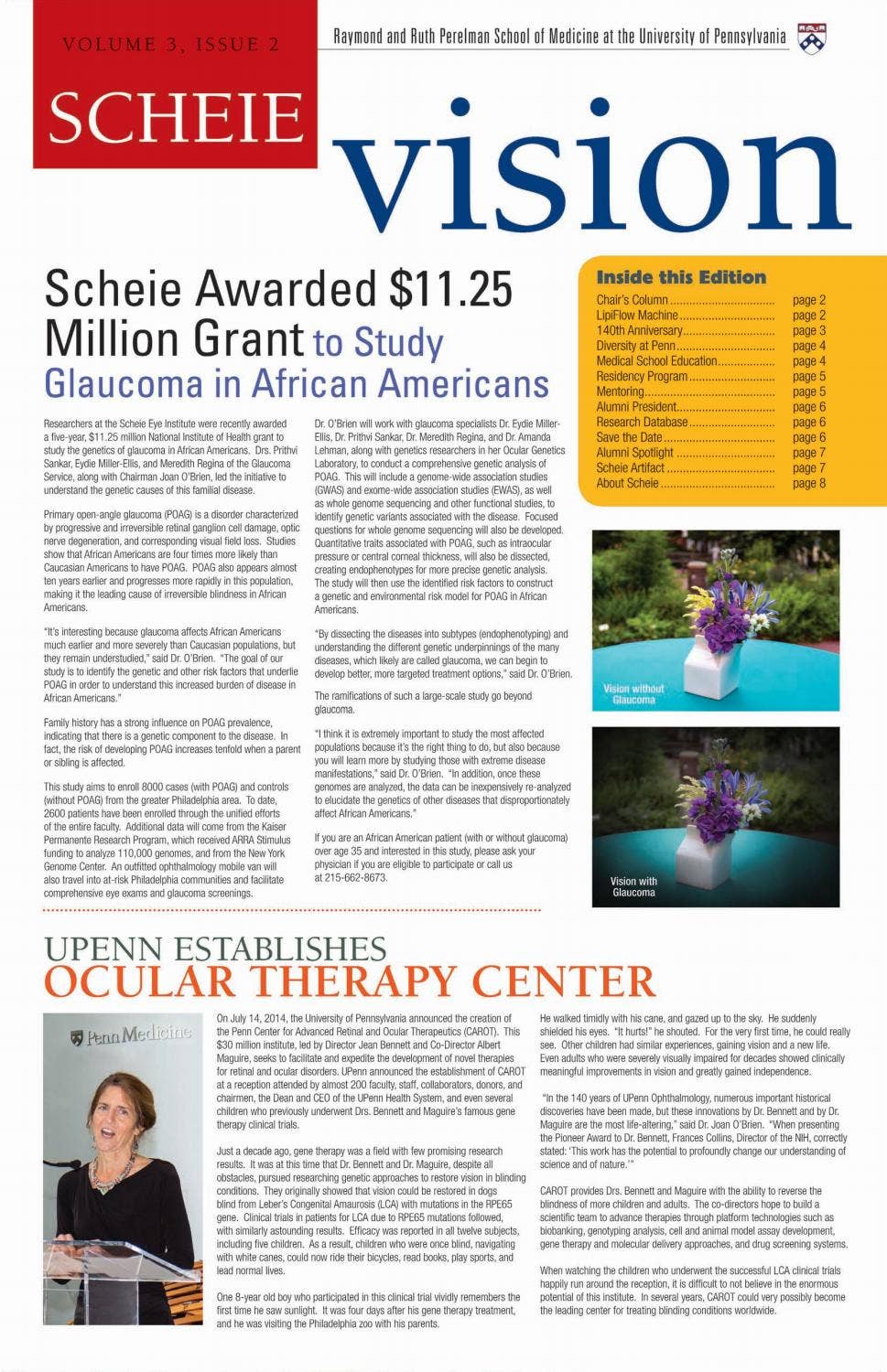 Summer 2014 Newsletter - Scheie Eye Institute by The Department of ...