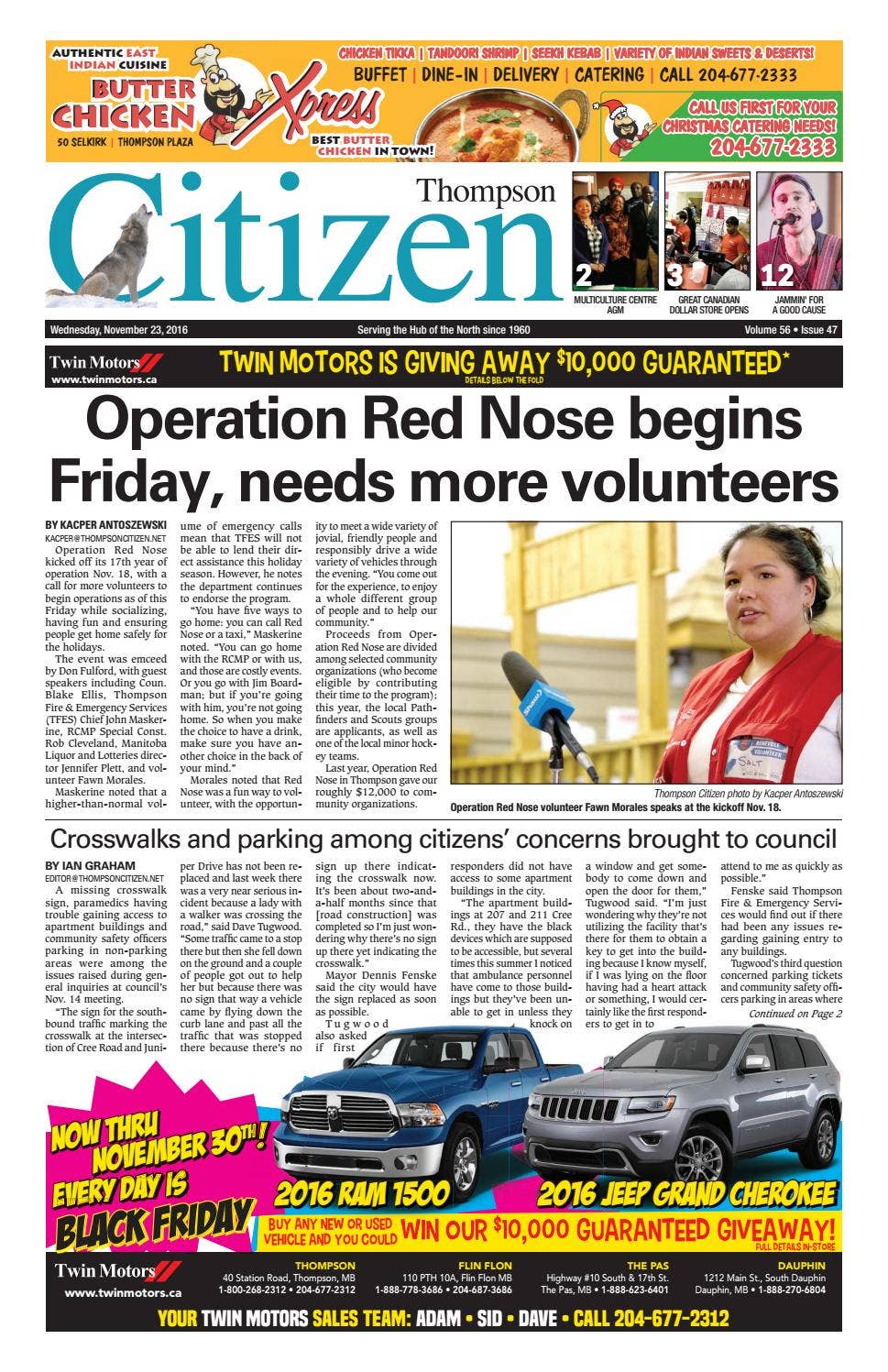 November 23 2016 by Thompson Citizen - Issuu