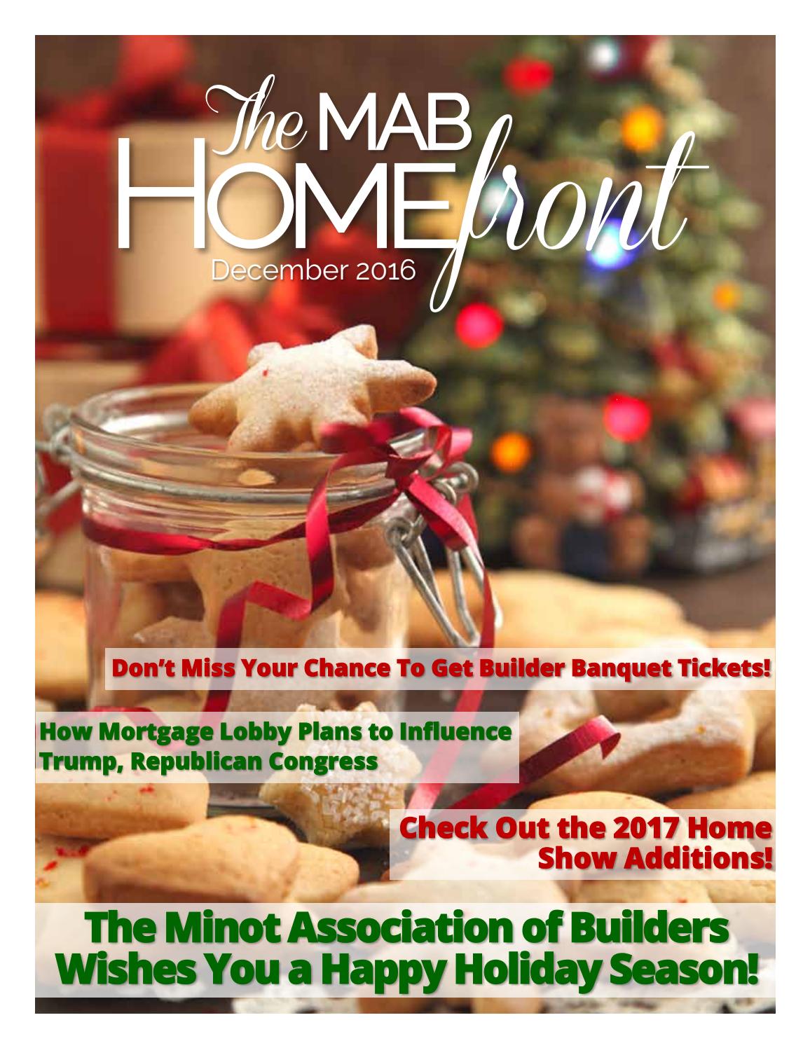 MAB December Newsletter by Minot Association of Builders - Issuu