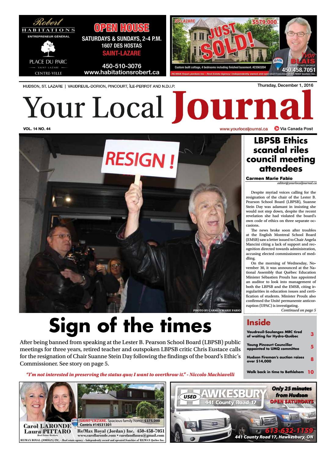 Your Local Journal - December 1st, 2016 by Your Local Journal - Issuu