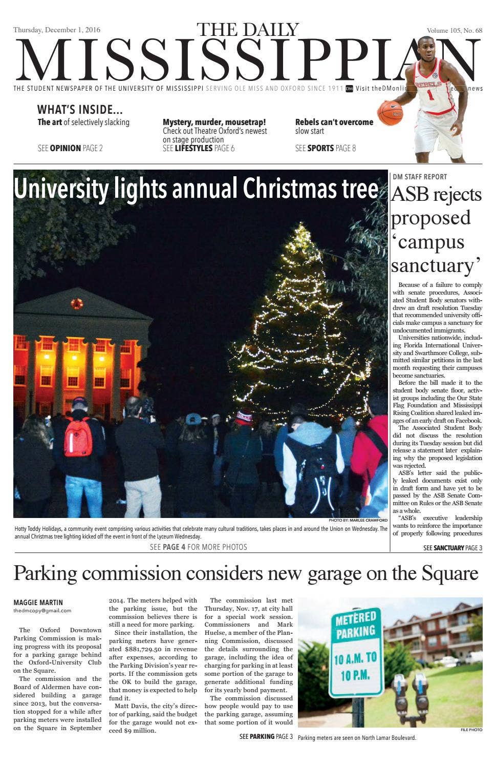 The Daily Mississippian - December 1, 2016 by The Daily Mississippian ...