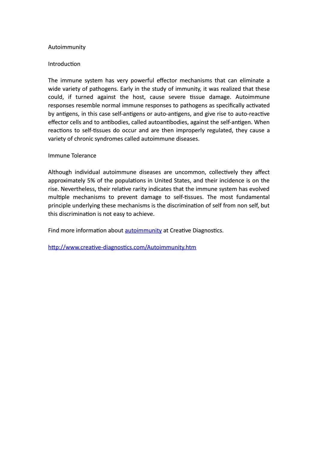 Autoimmunity by Creative Diagnostics - Issuu