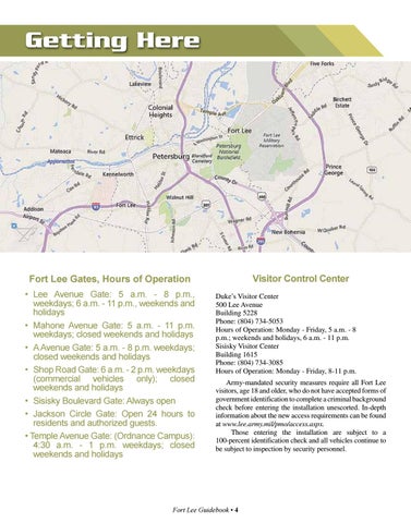 Fort Lee Post Guide Phone Directory 2017 by Military News - Issuu