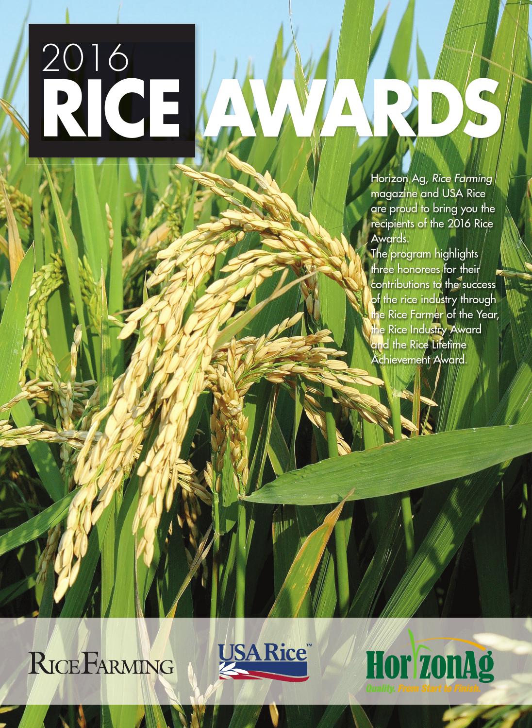 2016 Rice Awards by One Grower Publishing - Issuu