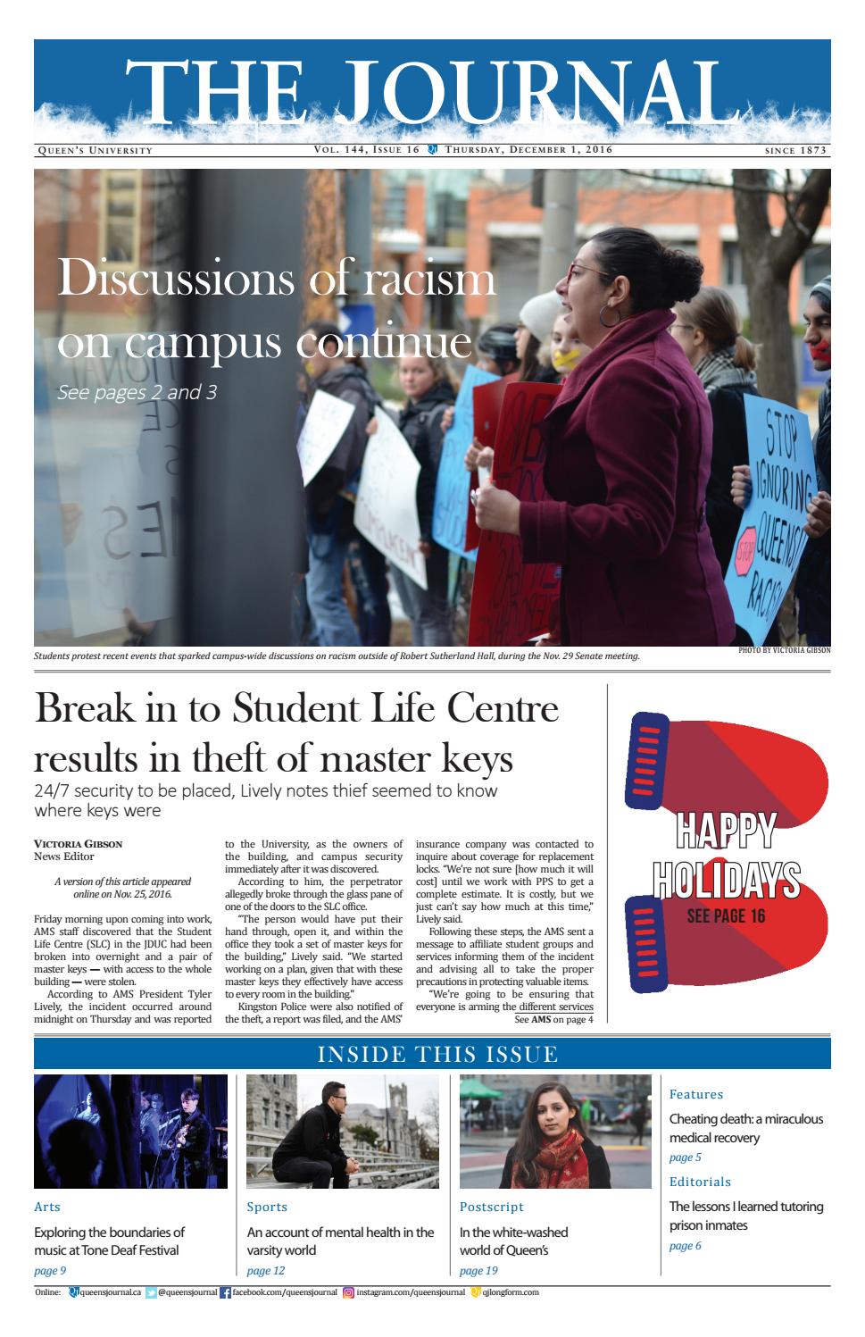 The Queen's Journal, Volume 144, Issue 16 by The Queen's Journal - Issuu