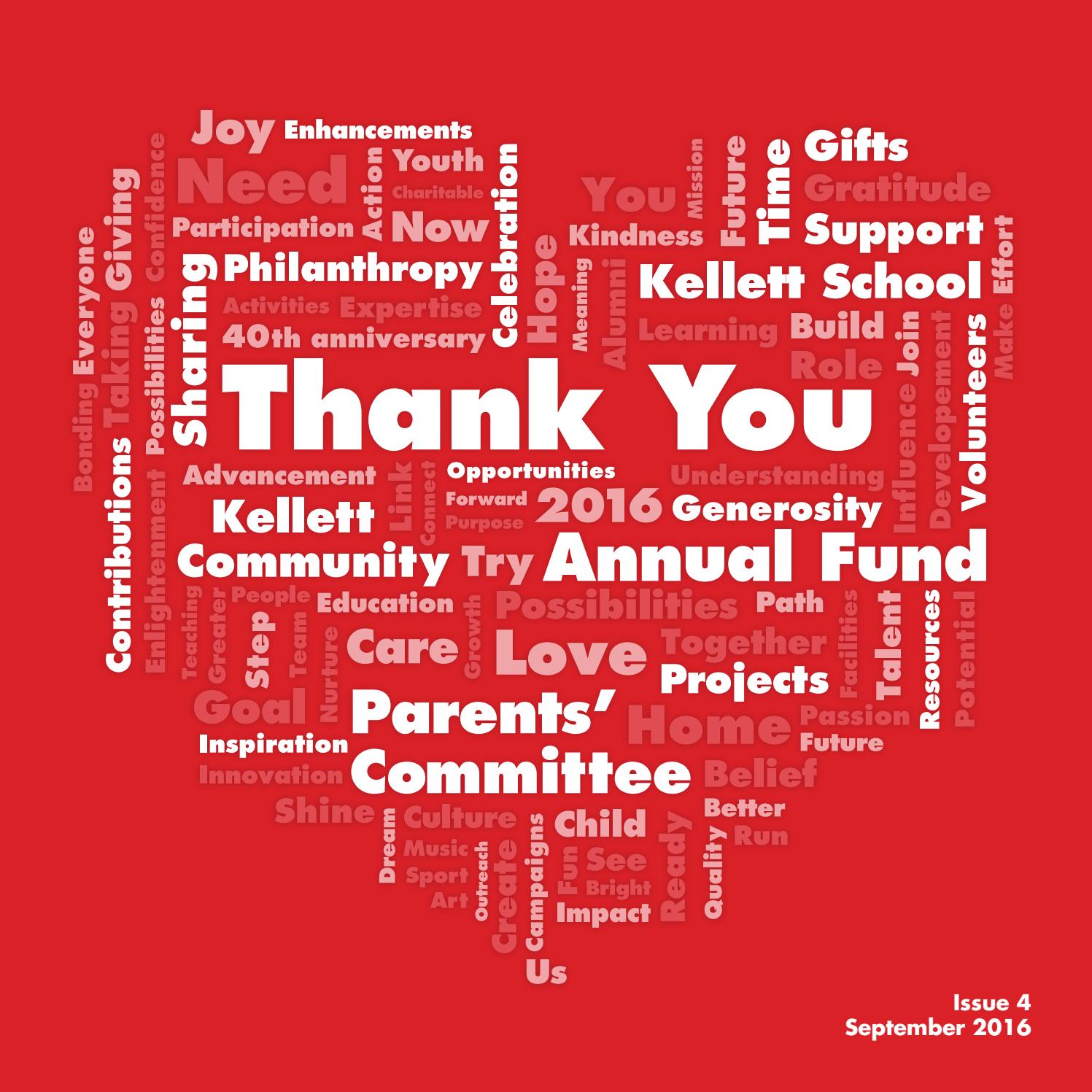 Thank You Magazine 2015-16 by Kellett School - Issuu