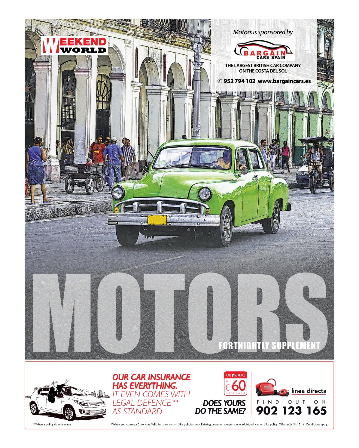 WEEKEND WORLD NEWSPAPER - MOTOR SUPPLEMENT by ClearVision Marketing - Issuu
