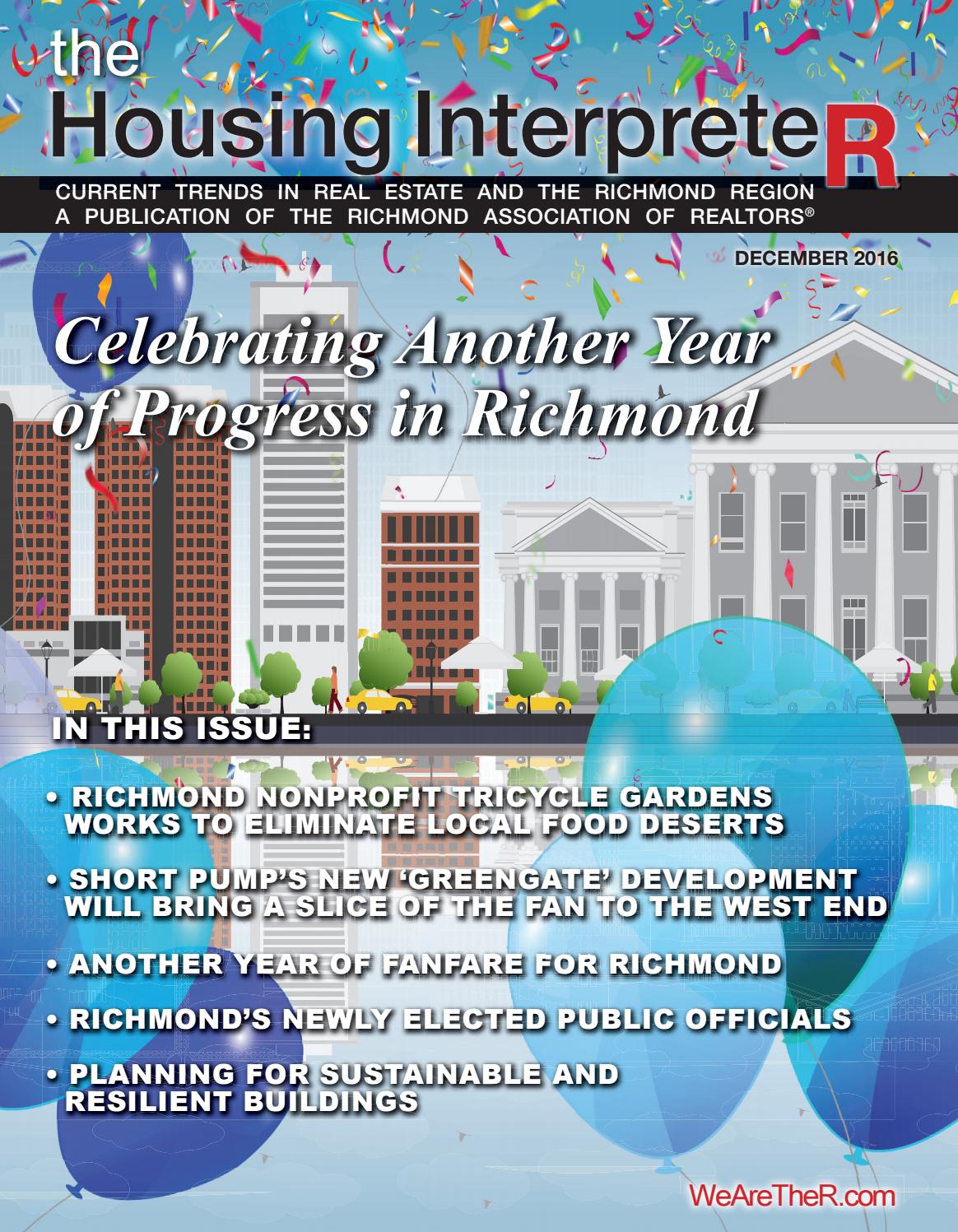 The Housing Interpreter December 2016 by Richmond Association of ...