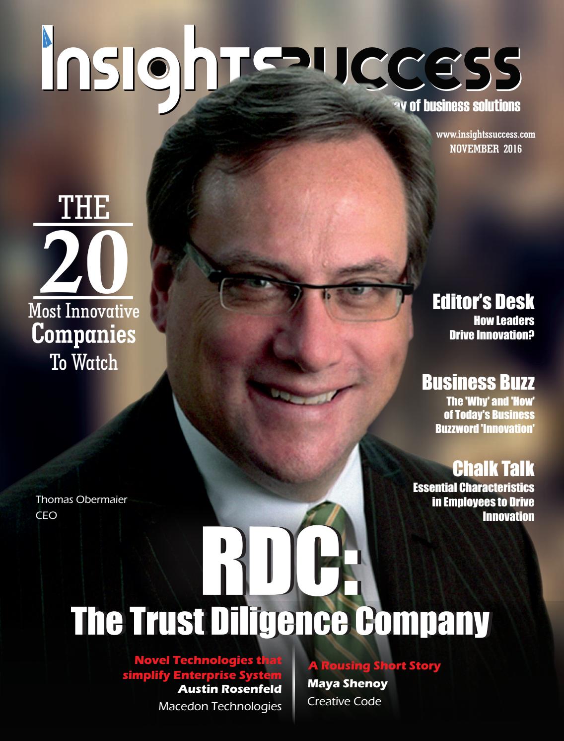 Insight success the 20 most innovative companies to watch(1) by ...