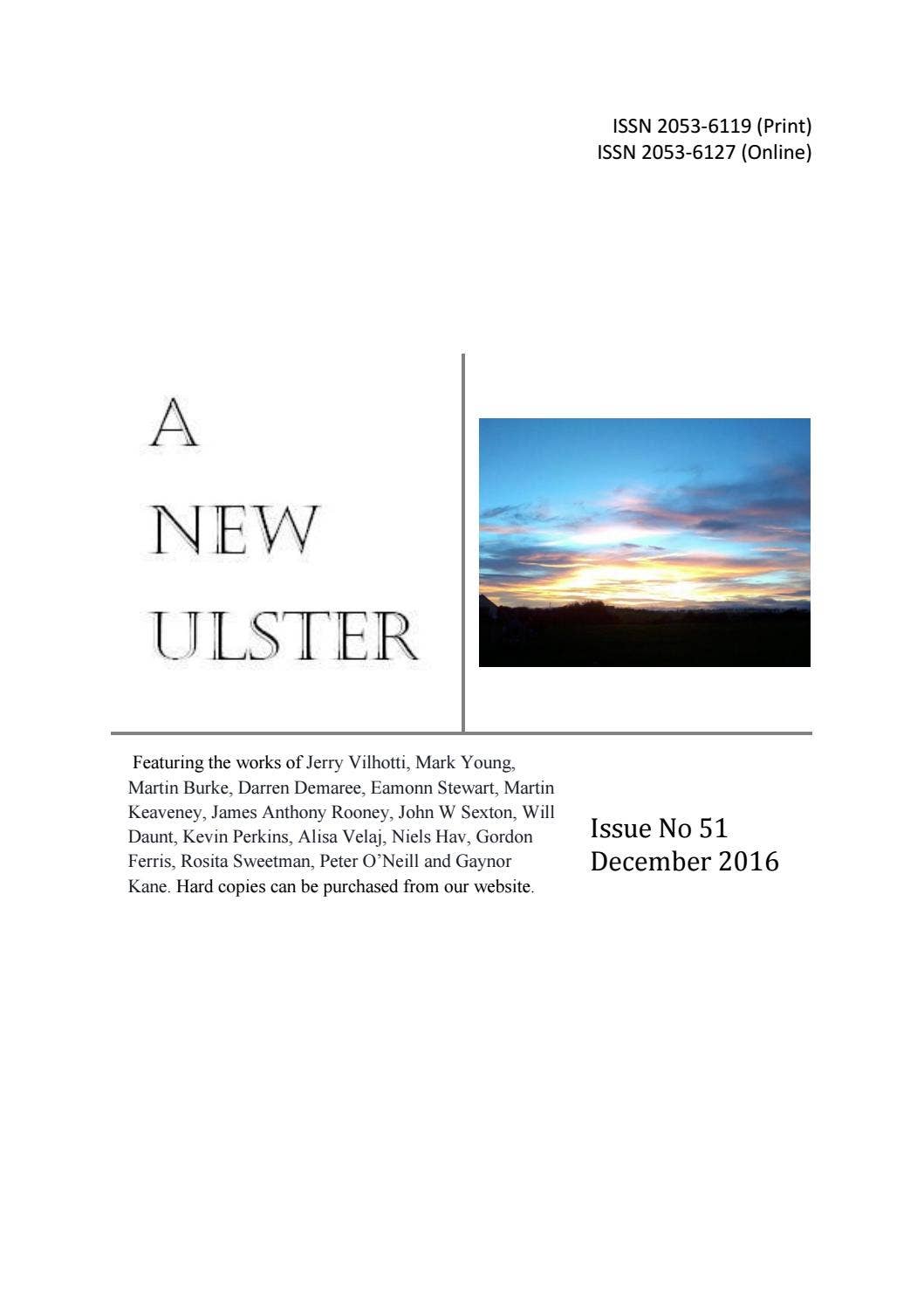 A New Ulster 51 / Anu 51 by Amos Greig - Issuu