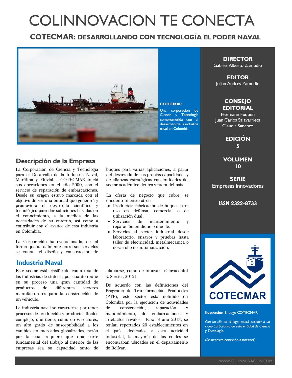 COLINNOVACION TE CONECTA CON: COTECMAR by Claudia Sanchez - Issuu