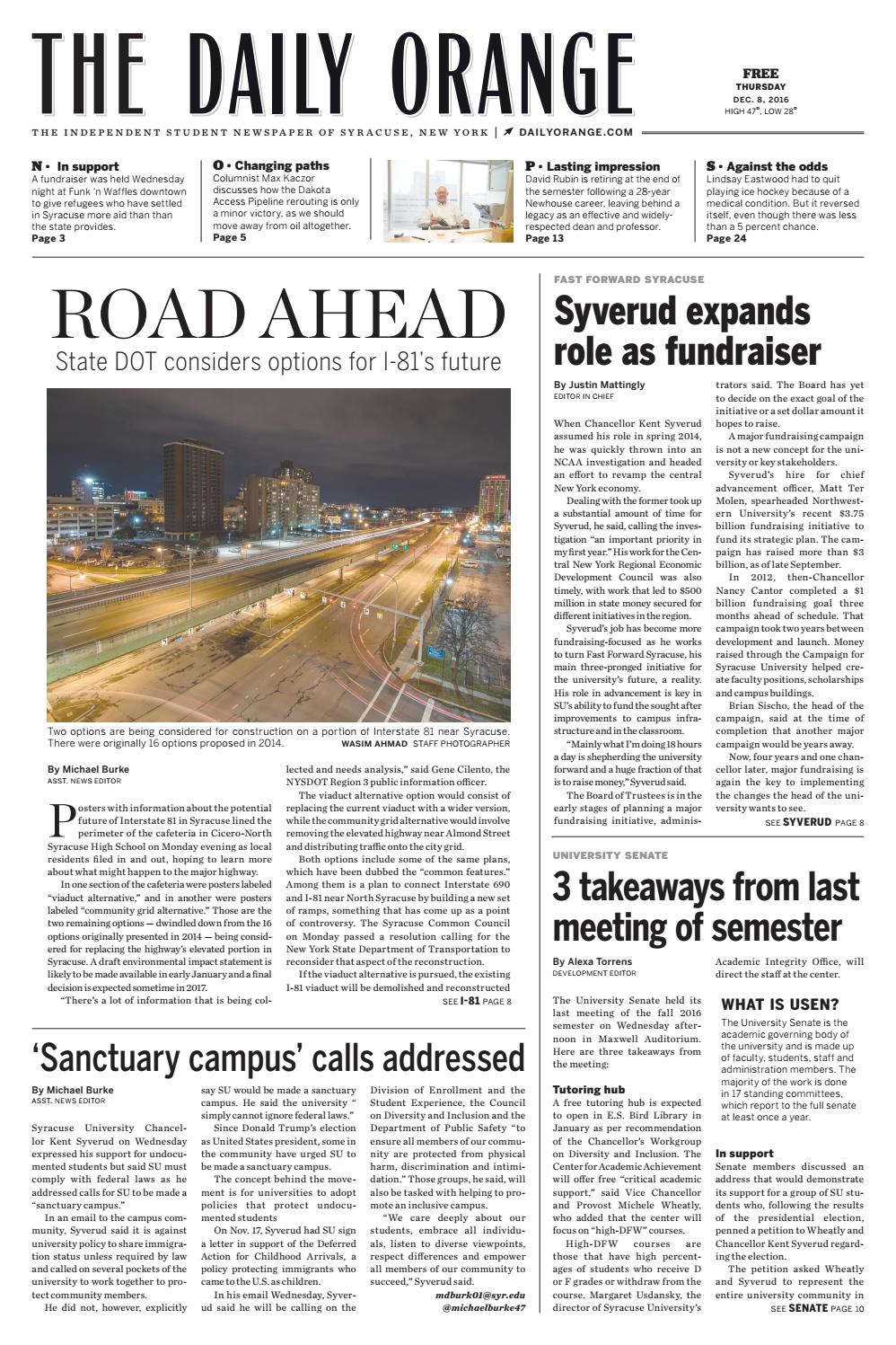 Dec. 8, 2016 by The Daily Orange - Issuu