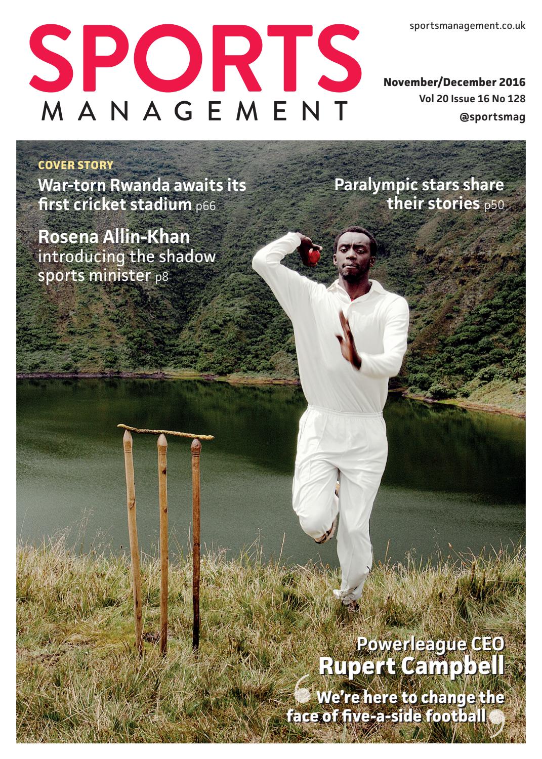 Sports Management November/December 2016 issue 128 by Leisure Media - Issuu