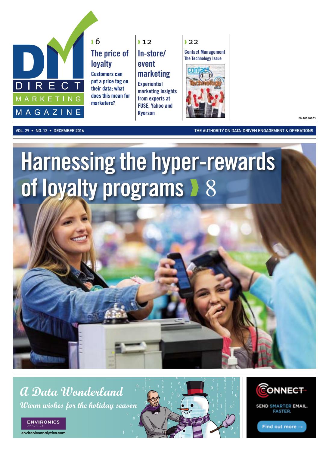 Direct Marketing Magazine December 2016 by Lloydmedia Inc - Issuu