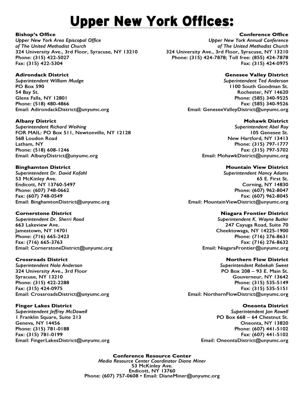 2015 Journal by Upper New York Conference - Issuu
