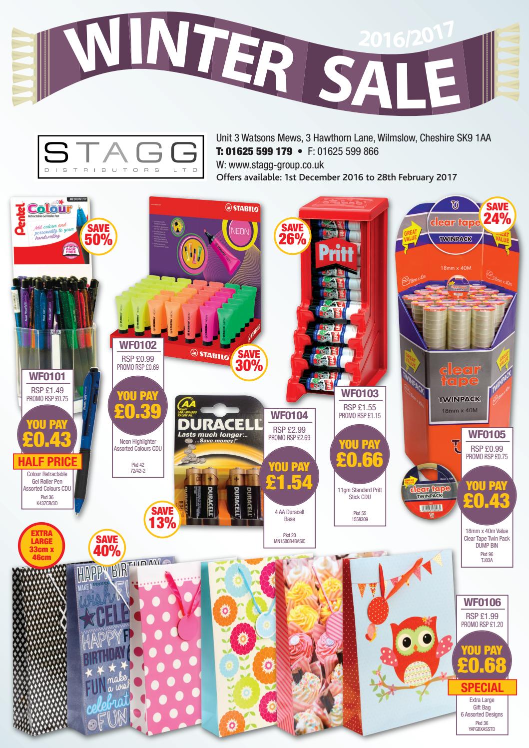 STAGG Winter Sale HO 2016/17 by STAGG Distributors - Issuu