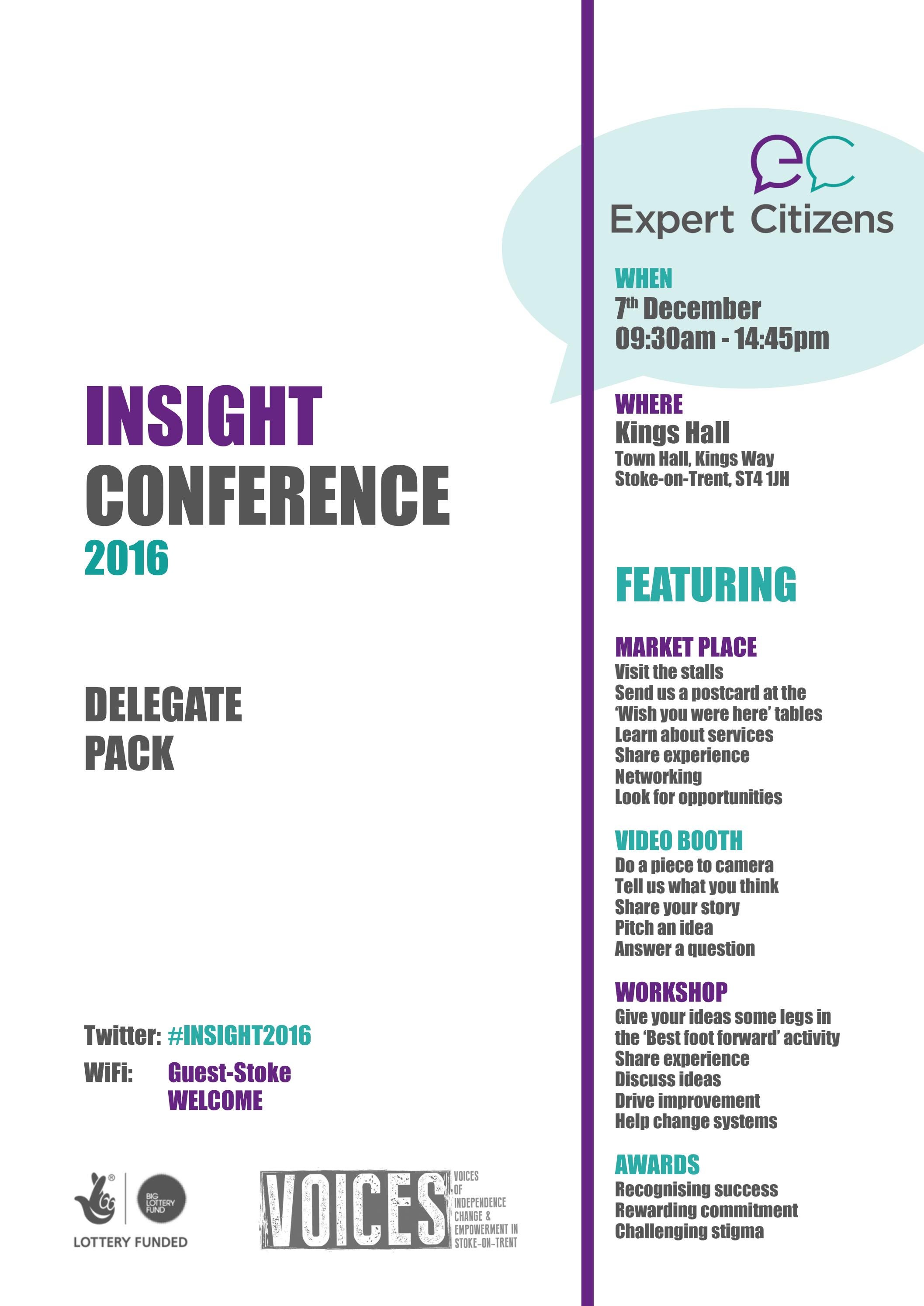Insight Conference & Awards 2016 Delegate Pack by VOICES - Issuu