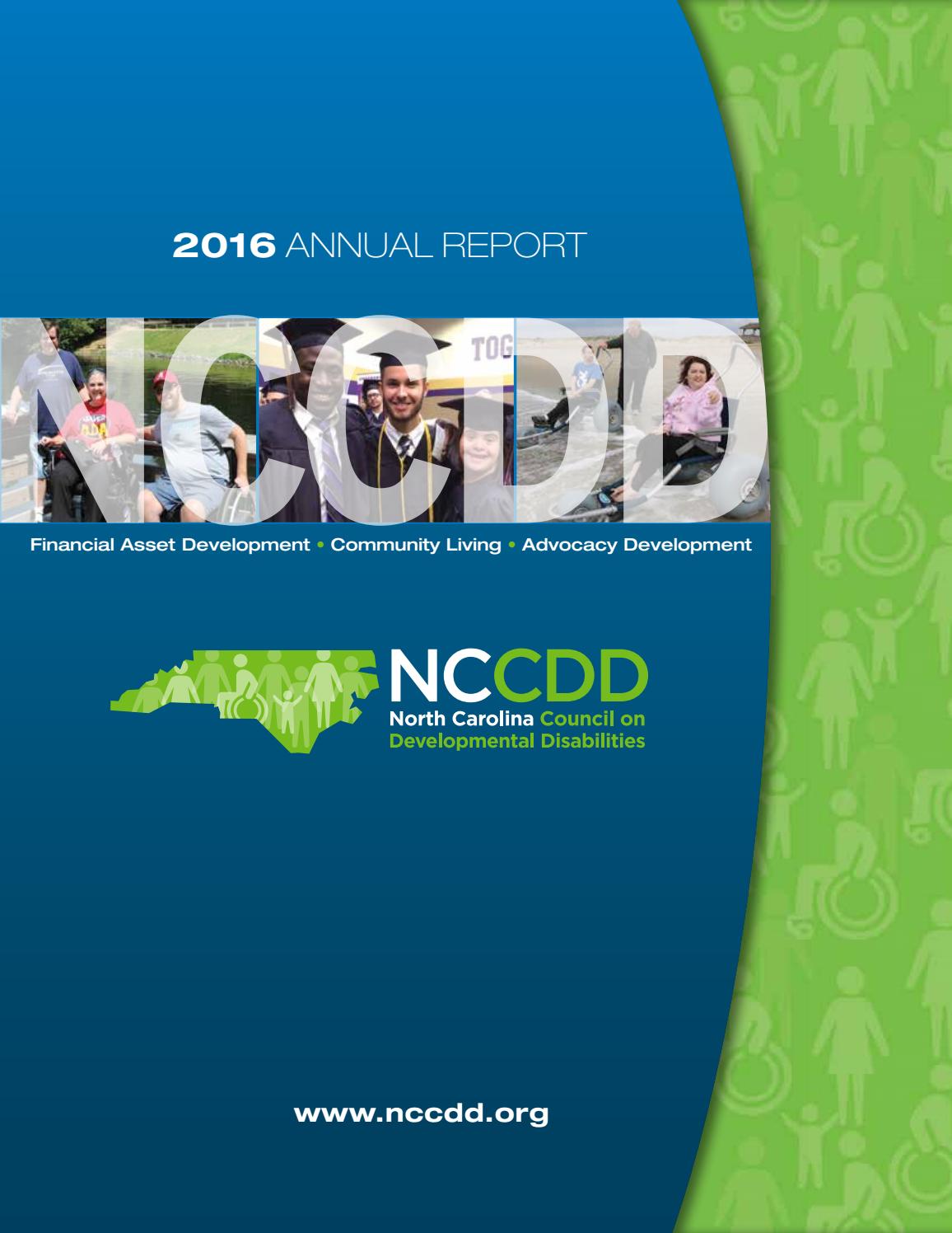 NCCDD Annual Report 2015-2016 by North Carolina Council on ...